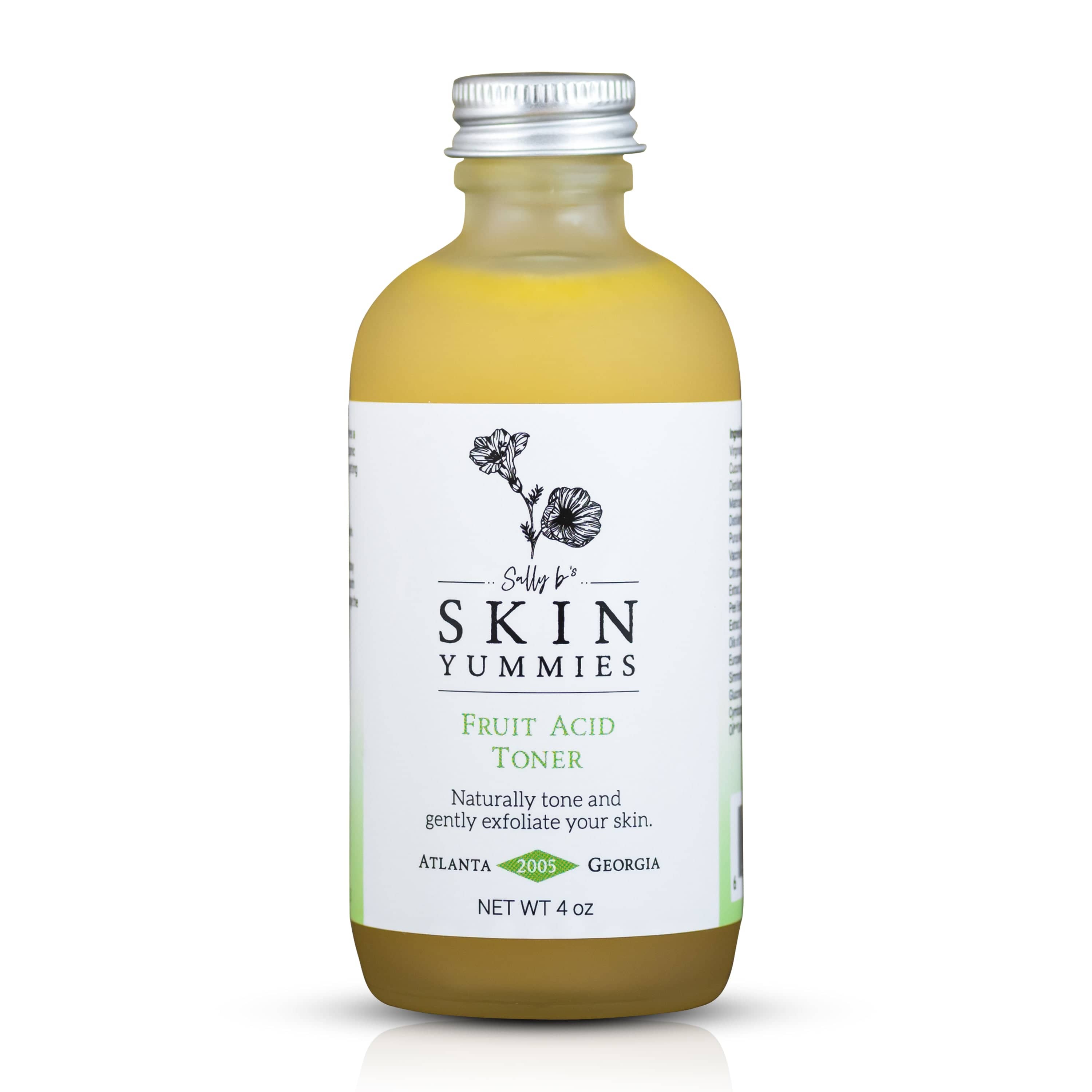 Natural Fruit Acid Toner for Glow | Sally B's Skin Yummies